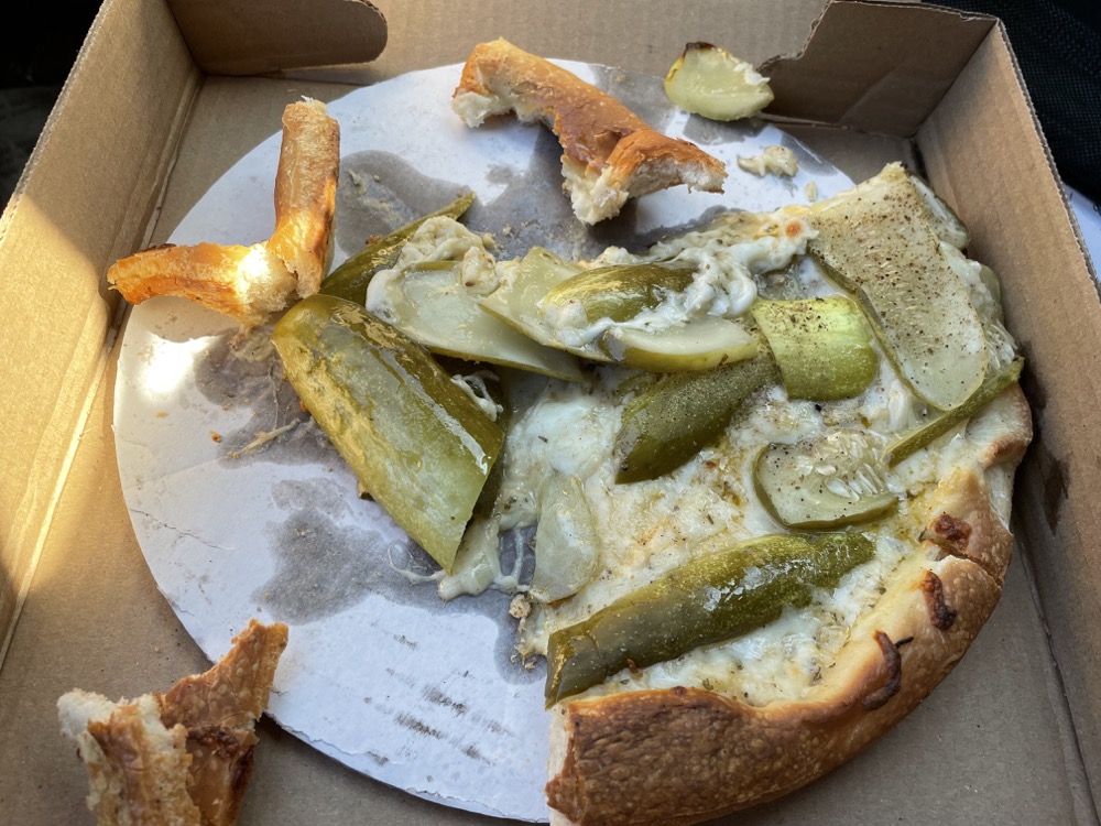 Red Potato & Pickle Pizzas at Willington Pizza Red Potato & Pickle Pizzas at Willington Pizza