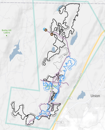 Nipmuck State Forest: Bear Den/Paine Hill